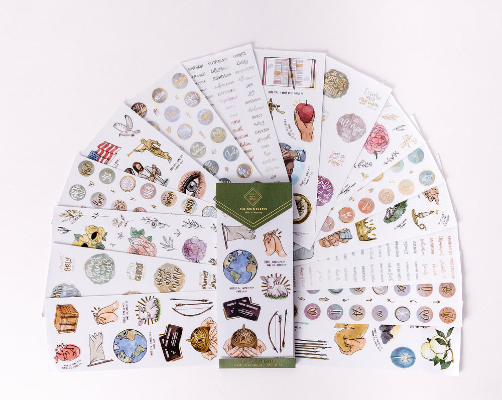 Artful Scripture Stickers for LDS books | Line Upon Line, Co.