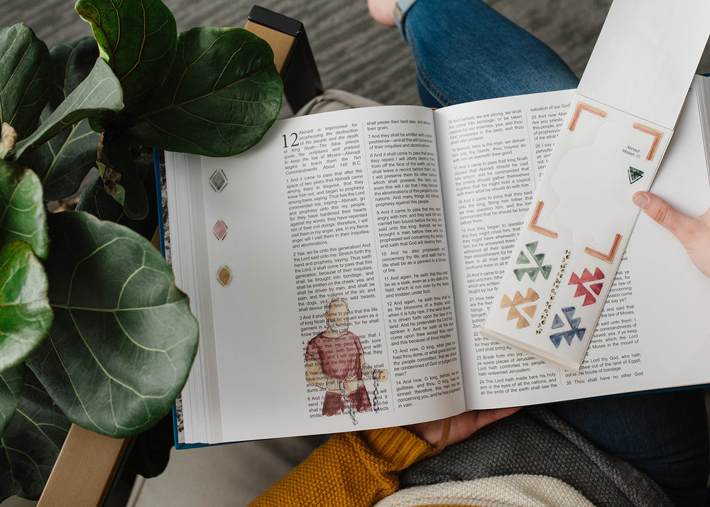 Artful Scripture Stickers for LDS books | Line Upon Line, Co.